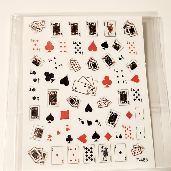 Makeup | Nwt Nail Art Design Stickers Decks Of Cards | Poshmark